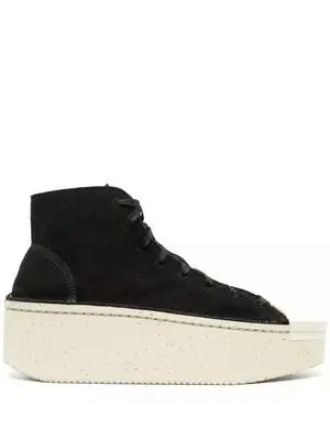 Y3 Lace-up Platform Sneakers - Black