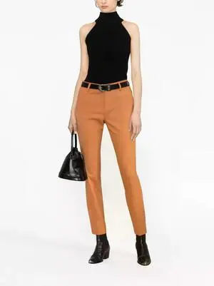 Dsquared2 Slim-cut Tailored Trousers In Burnt