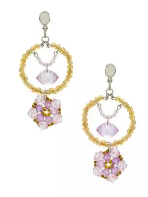 AMIR SLAMA Stars Earrings - Yellow