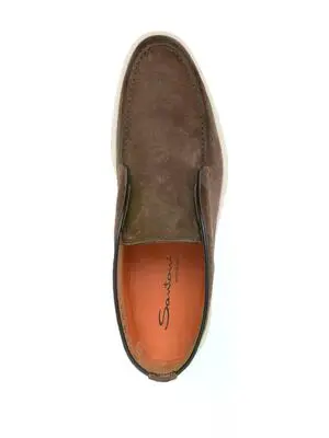 Santoni Desert Suede Boots - Brown