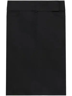 COURREGES Belted Midi Skirt - Black