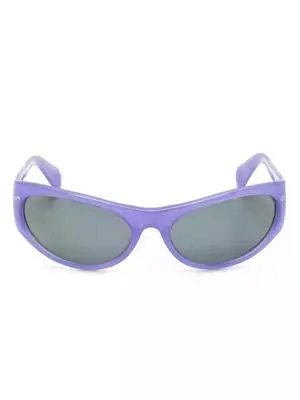 Off-White Napoli Round-frame Sunglasses - Purple