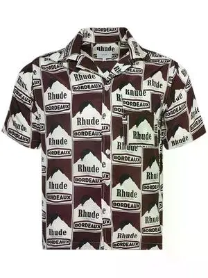 Rhude Moonlight Bordeaux Shirt - Brown
