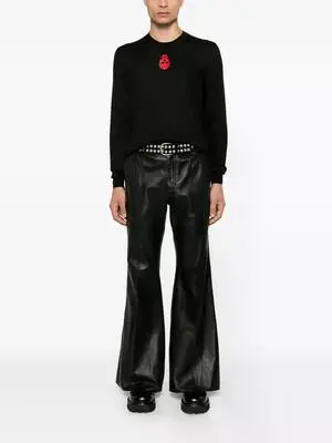 Alexander McQueen Inverted Skull-embroidered Sweater
