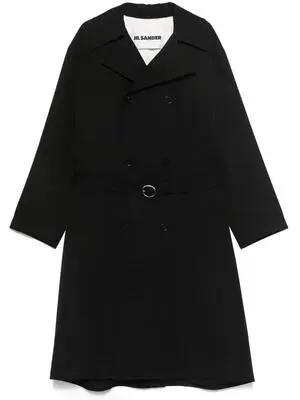 JIL SANDER Belted Double-breasted Coat