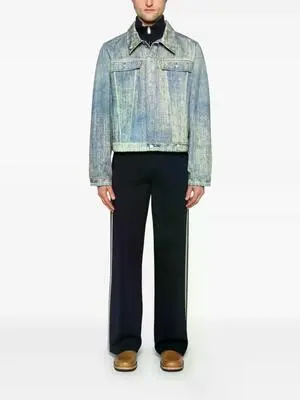 Camper Printed Denim Jacket - Blue