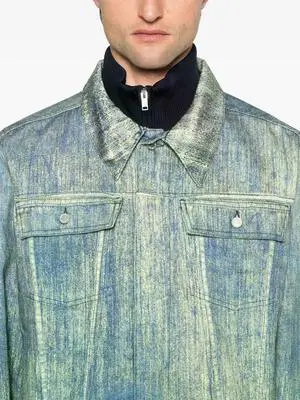 Camper Printed Denim Jacket - Blue