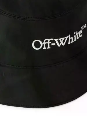 Off-White Embroidered Bucket Hat
