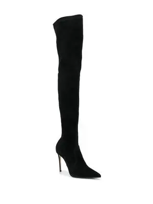 LE SILLA Suede Thigh-high Stiletto Boots