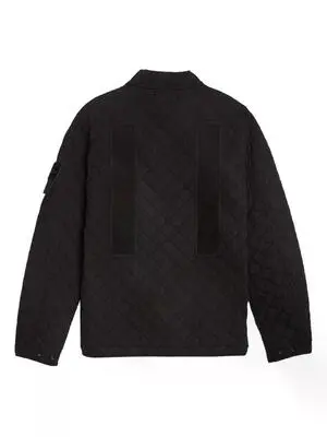 Stone Island Quilted Press-stud Bomber Jacket - Black