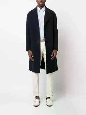 LARDINI Single-breasted Wool-cashmere Coat