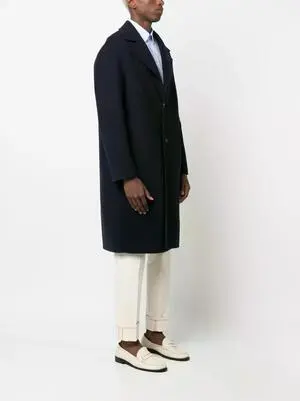 LARDINI Single-breasted Wool-cashmere Coat