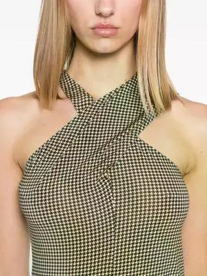 COURREGES Criss-cross Jersey Mini Dress - Neutrals