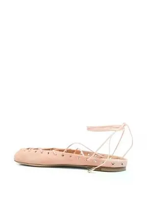 Chloé Ghillies Leather Ballet Flats - Pink