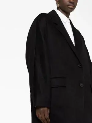 Prada Logo-embroidered Cashmere Coat
