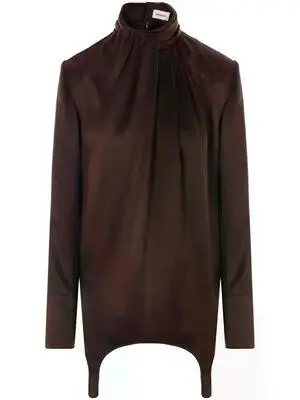 Saint Laurent High Neck Blouses
