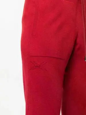 BARRIE Drawstring Cashmere Track Pants - Red
