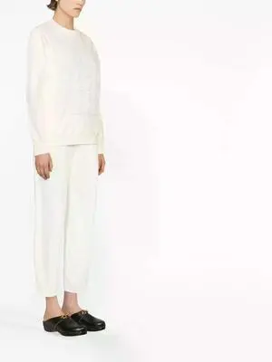 BARRIE B-logo Cotton-cashmere Sweatshirt - Neutrals