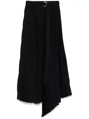 PARLOR Belted Midi Skirt