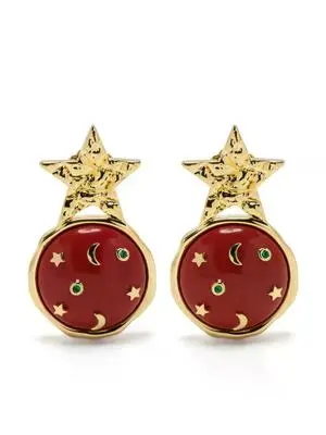 ESHVI Galaxy Star Earrings - Red