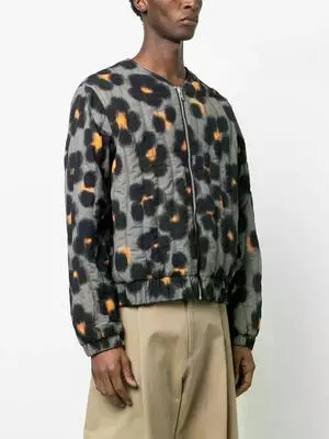 Kenzo Hana Leopard Reversible Bomber Jacket