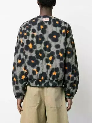 Kenzo Hana Leopard Reversible Bomber Jacket
