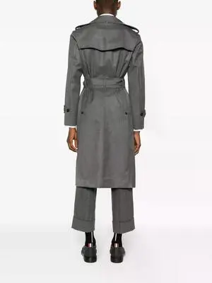 Thom Browne Wool Double-breasted Trench Coat