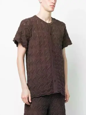 ROBYN LYNCH Wave Cable-knit Cardigan