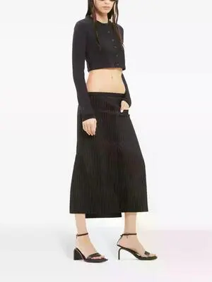 COURREGES Cropped Fine-knit Cardigan