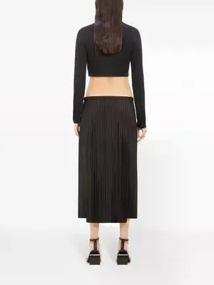 COURREGES Cropped Fine-knit Cardigan