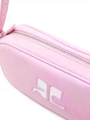 COURREGES Re-edition Leather Shoulder Bag - Pink