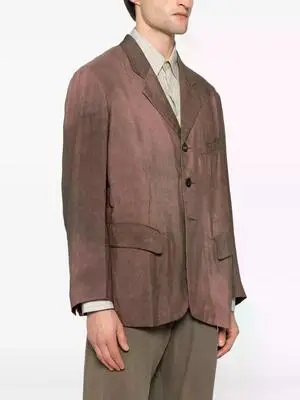 ZIGGY CHEN Cotton Blazer - Brown