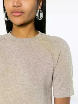 BARRIE Cashmere Knitted Top - Neutrals