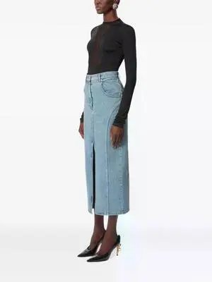 Nina Ricci Long Denim Skirt