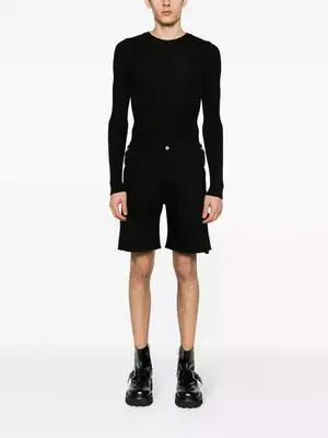 COURREGES Sailor Strap-detailed Denim Shorts