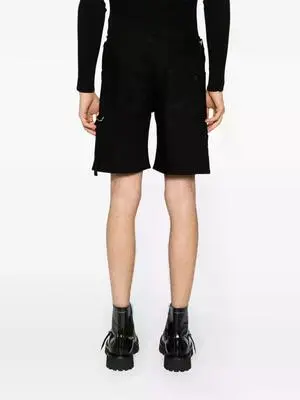 COURREGES Sailor Strap-detailed Denim Shorts