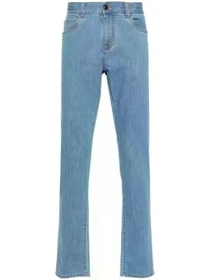 Canali Light Wash Jeans For Men
