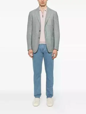 Canali Logo-patch Slim-fit Jeans