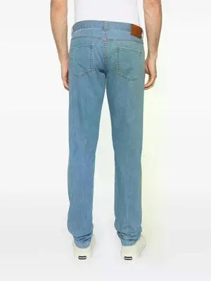Canali Logo-patch Slim-fit Jeans