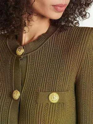 Balmain Button-front Knitted Top