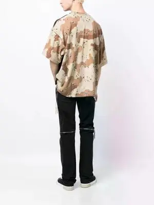 MASTERMIND WORLD Camouflage-print Wool T-shirt