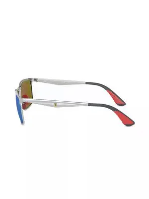 Ray-ban Chromance Logo-plaque Sunglasses