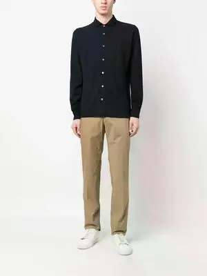 ZANONE Long-sleeve Cotton Shirt - Blue