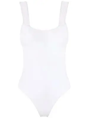 AMIR SLAMA Cut-out One-piece - White