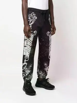 Versace Galaxy-print Cotton Track-pants