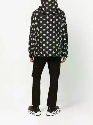 Dolce & Gabbana Dg-logo Quilted Hooded Jacket
