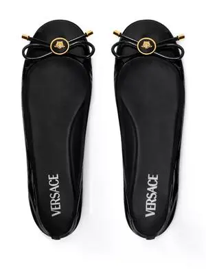 Versace Opera Bow Ballet Flats