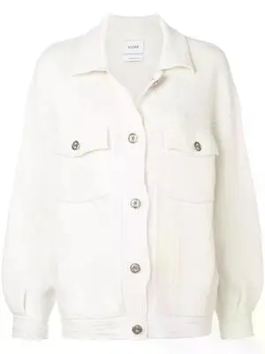 BARRIE Oversized Denim-effect Jacket - Neutrals