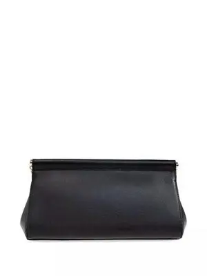 Michael Kors Medium Leather Clutch Bag With Chain Strap
