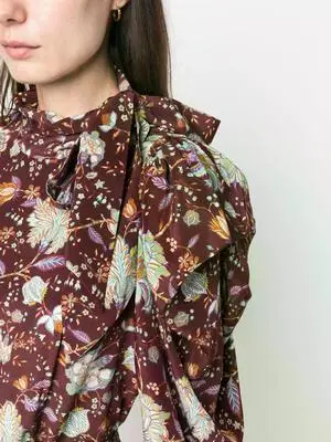 Ulla Johnson Floral-pattern Silk Blouse